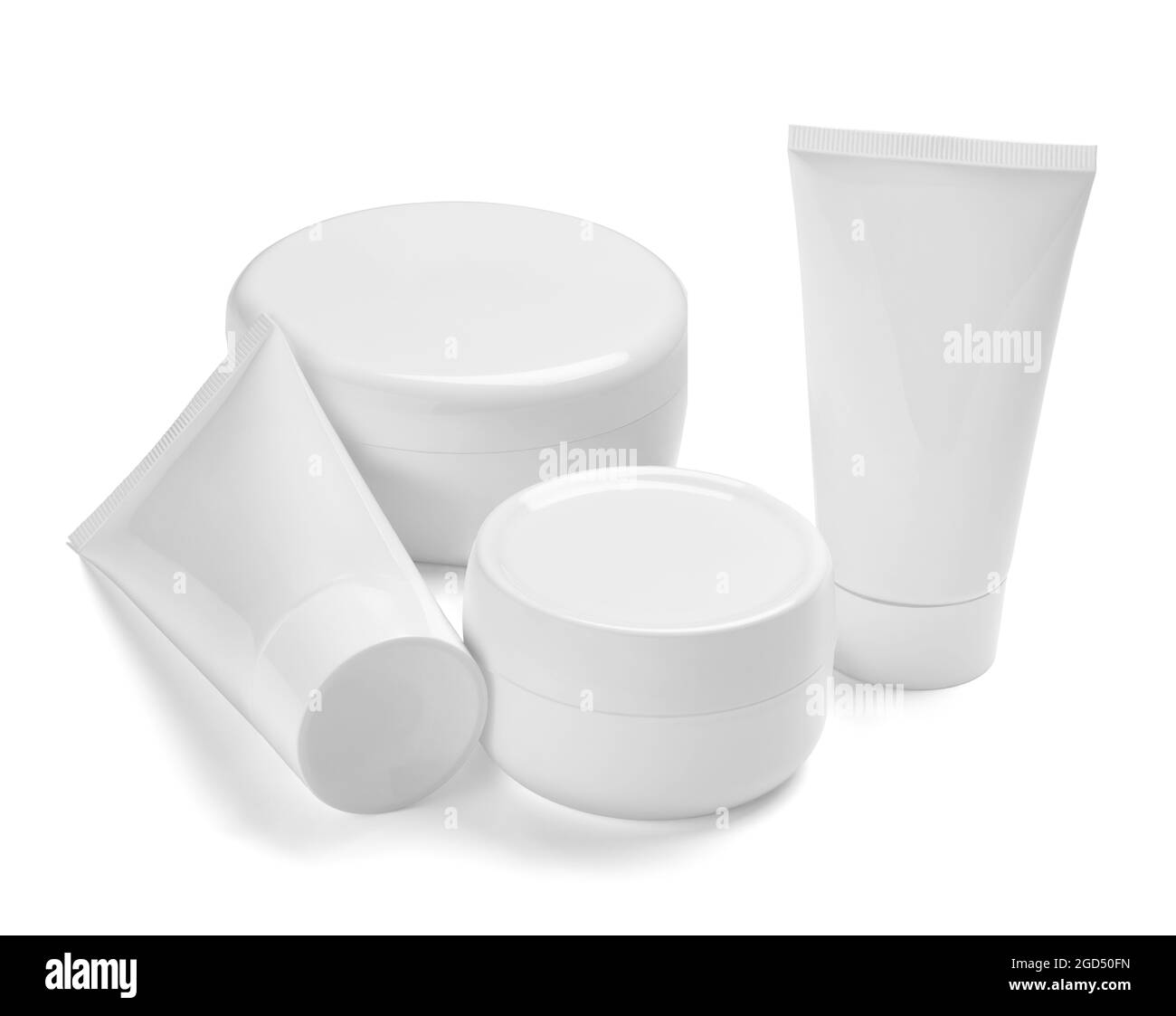 white cream container jar beauty moisturizer tube soap Stock Photo - Alamy