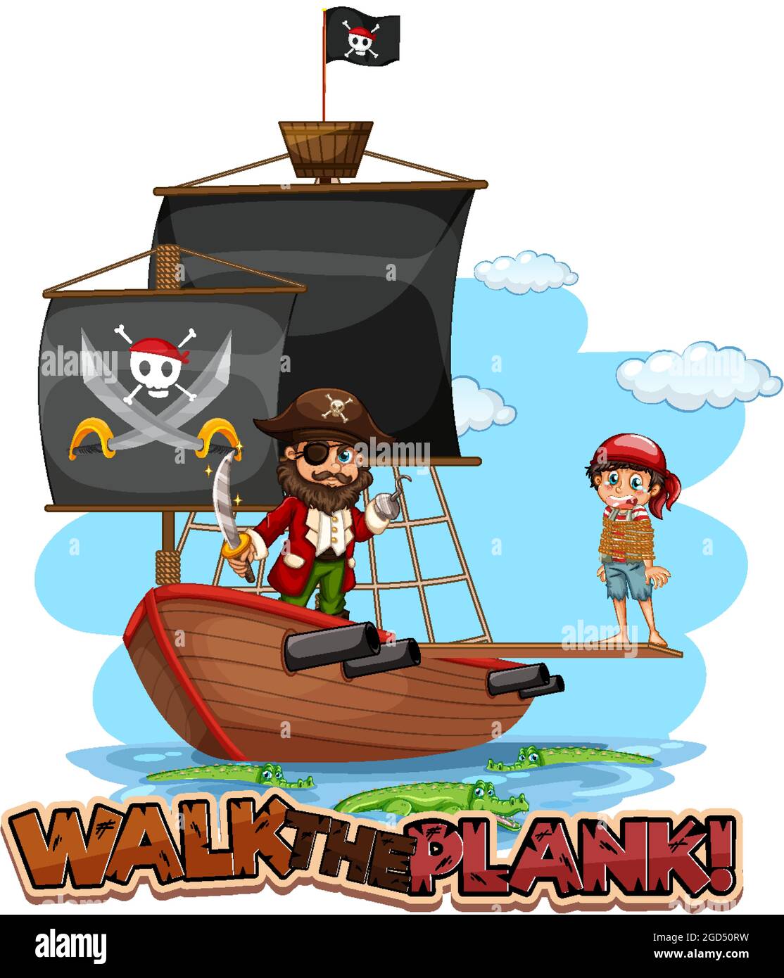 Pirate walk the plank hi-res stock photography and images - Alamy