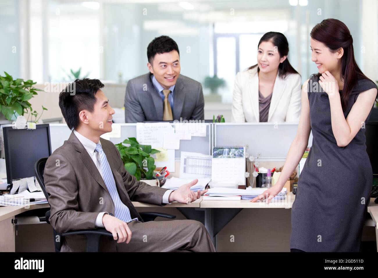 Four indian office colleagues hi-res stock photography and images - Alamy