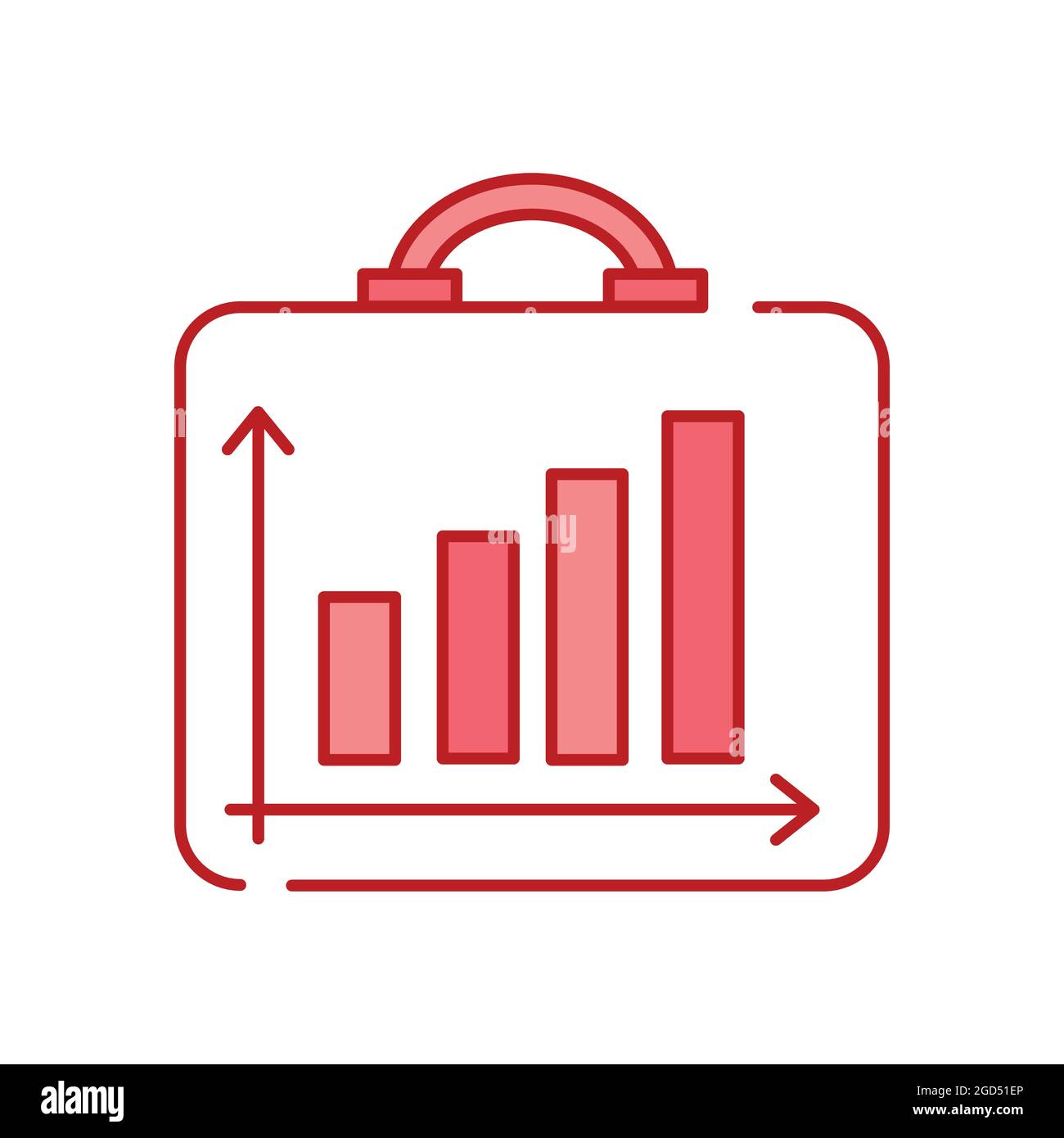 Decent work and economic growth color line icon. Corporate social ...