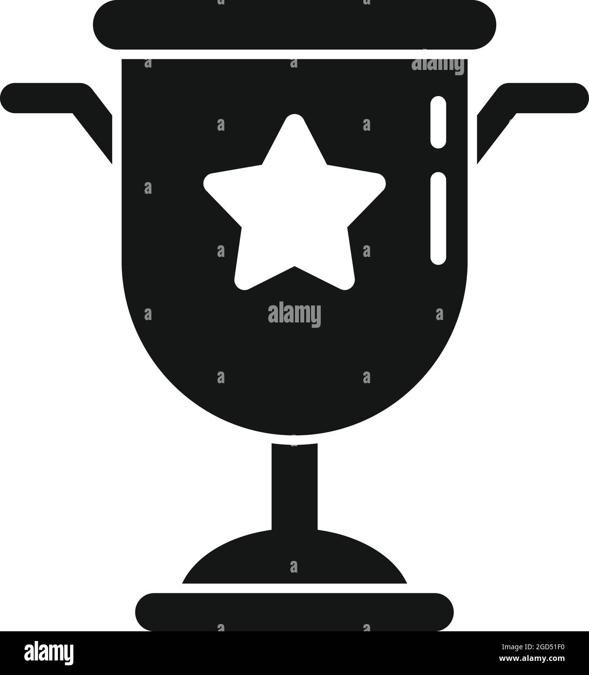 Quality cup icon simple vector. Award trophy. Winner prize Stock Vector ...