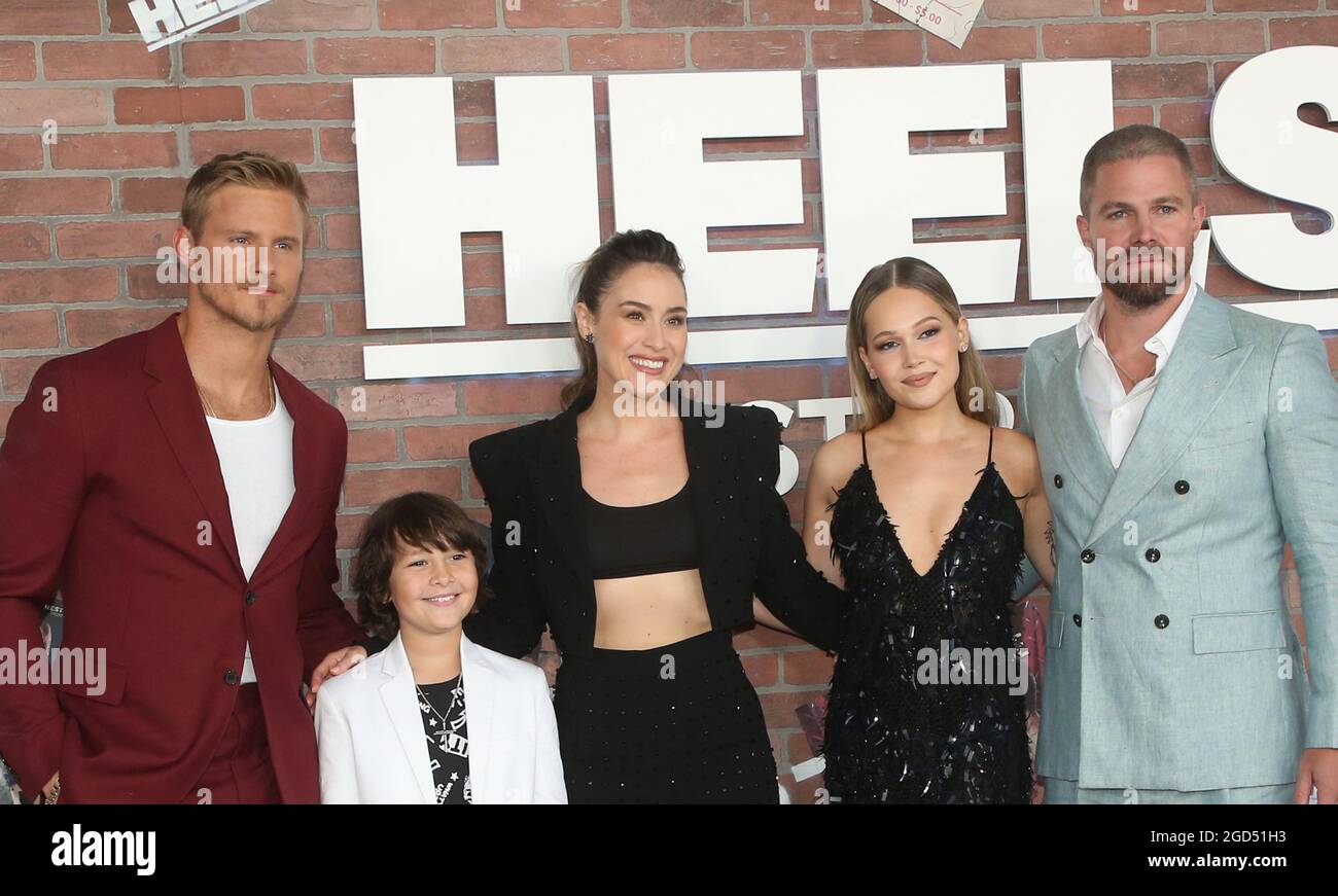 Los Angels, Ca. 10th Aug, 2021. Alexander Ludwig, Roxton Garcia, Alison ...