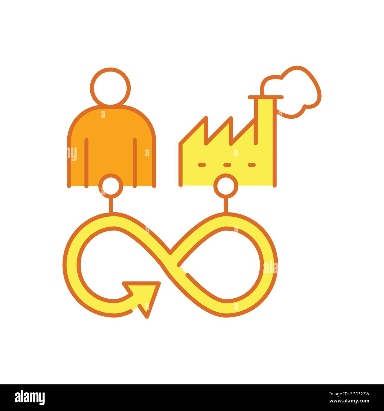 Responsible consumption and production color icon. Corporate social ... Responsible consumption and production color icon. Corporate social ...