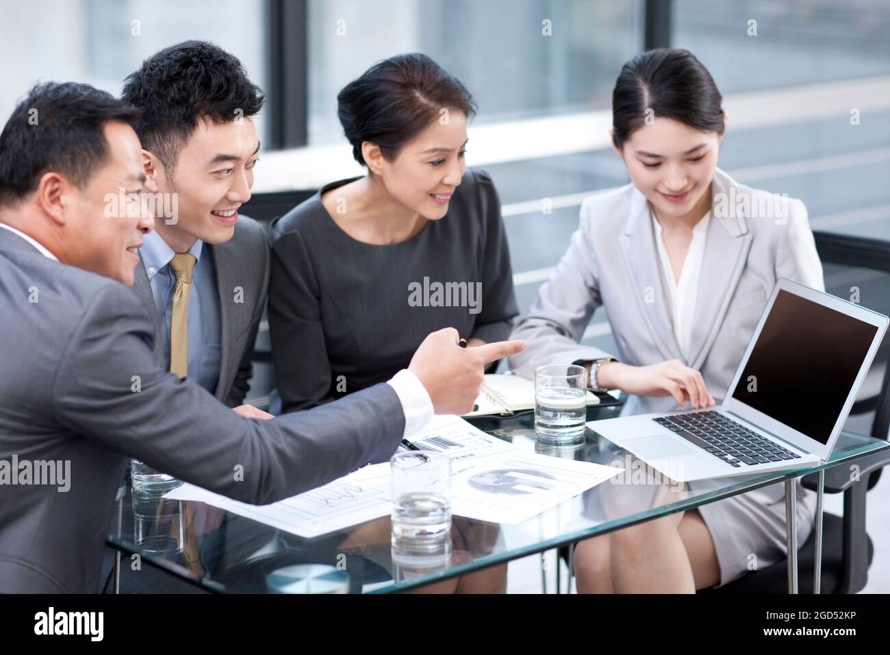 Team screen business joy hi-res stock photography and images - Alamy
