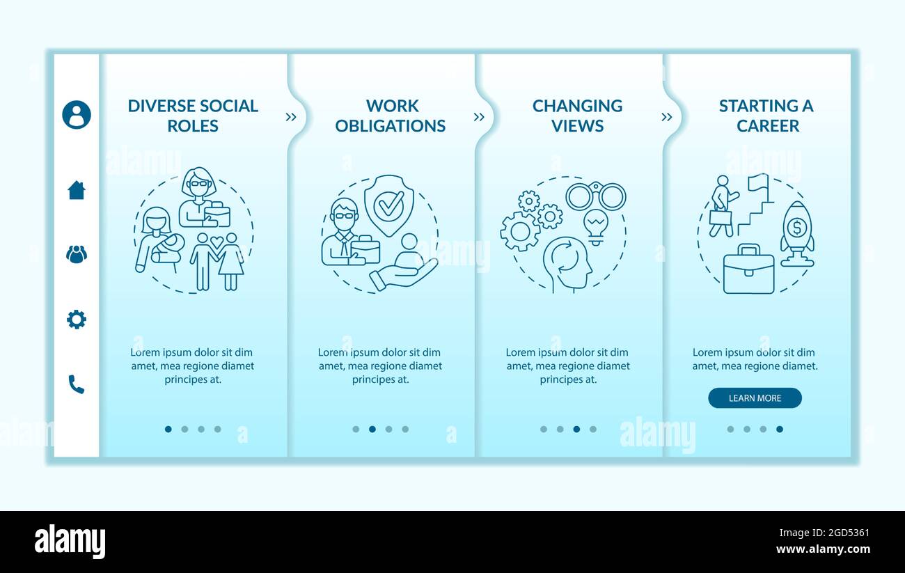 Changing views onboarding vector template Stock Vector Image & Art - Alamy
