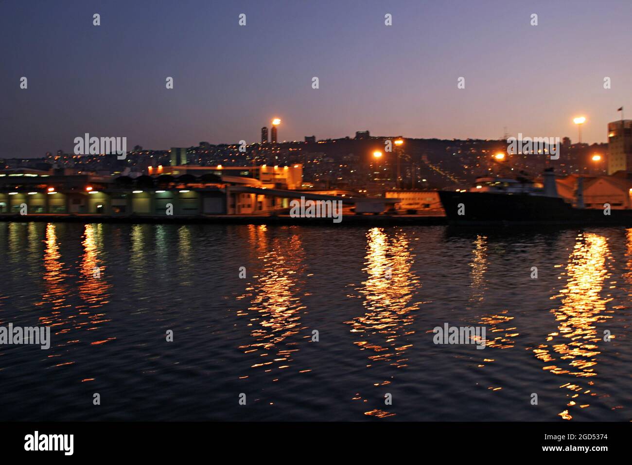 Cityscape of Haifa, Israel at Night Stock Photo - Alamy