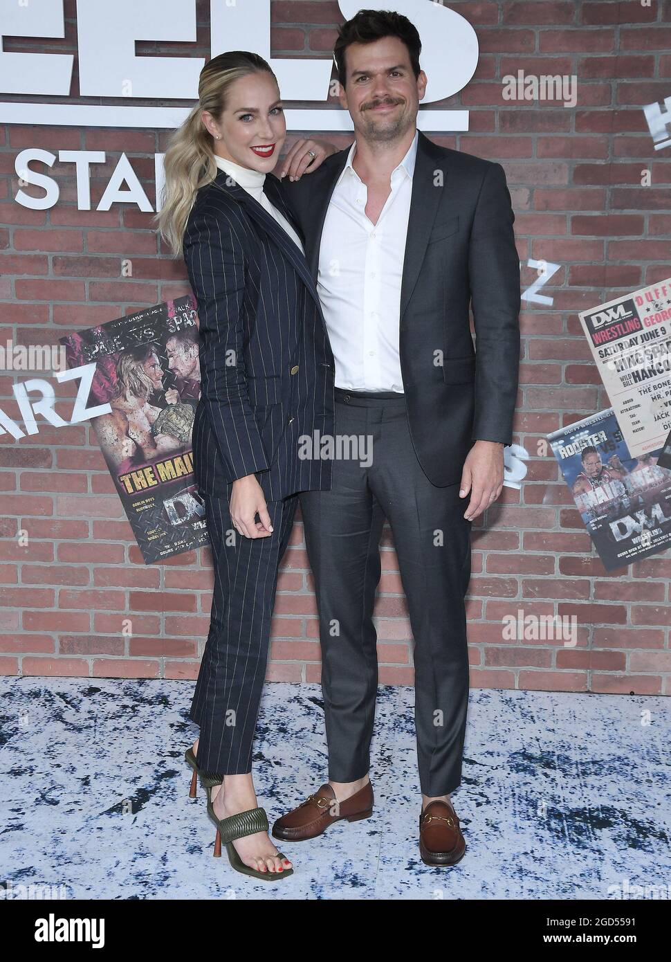 (L-R) Cassie Waldron and Michael Waldron arrives at STARZ's HEELS ...