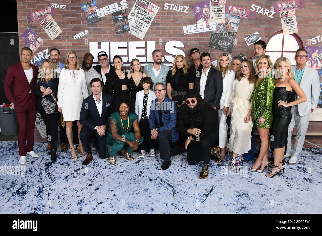 Los Angeles, USA. 10th Aug, 2021. (Back L-R) Alexander Ludwig, Julie ...