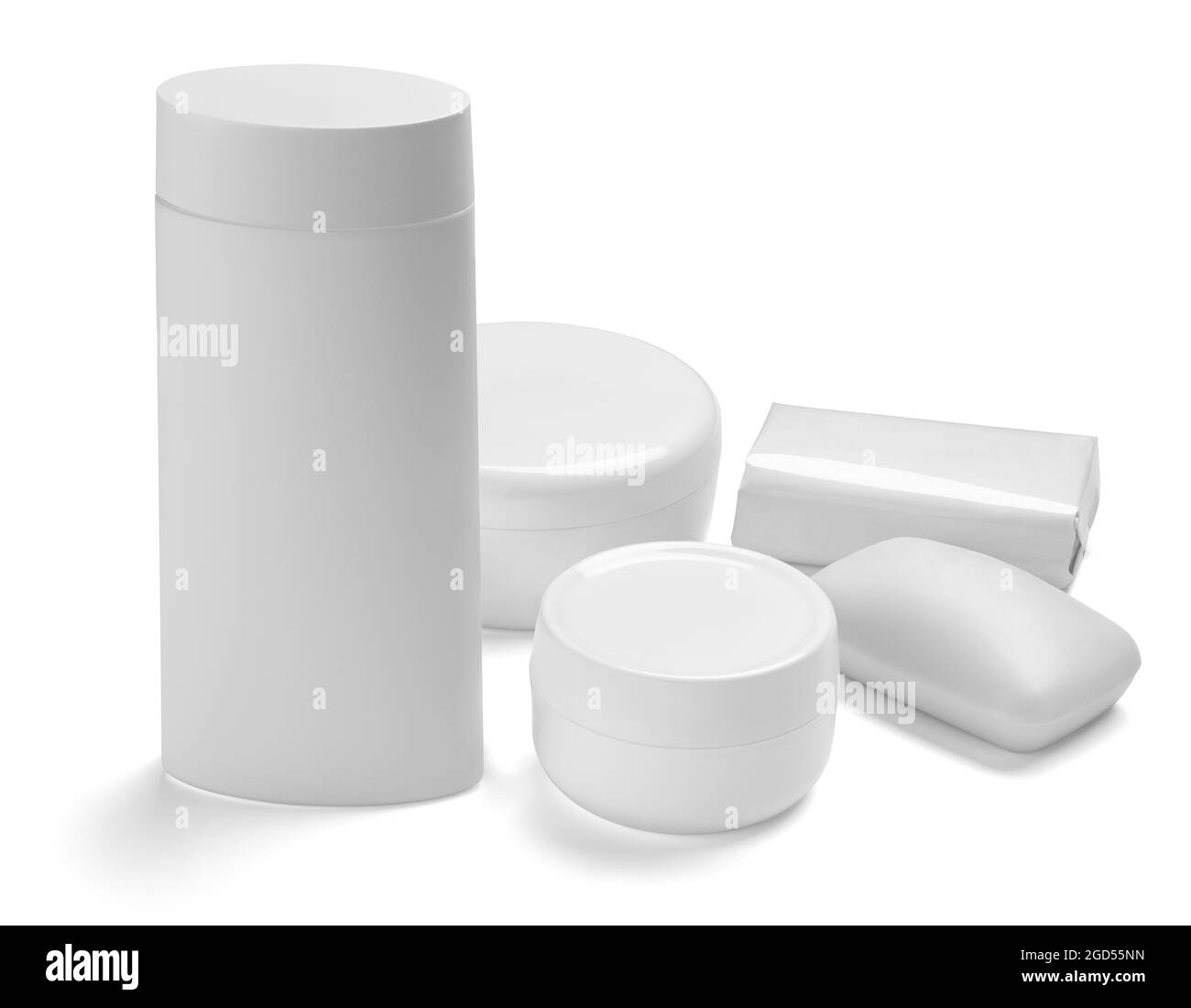 white cream container jar beauty moisturizer tube soap Stock Photo - Alamy