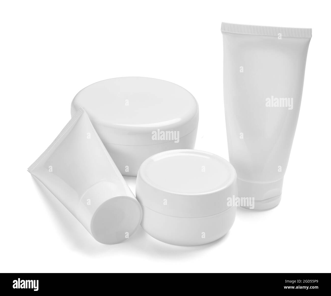 white cream container jar beauty moisturizer tube soap Stock Photo - Alamy
