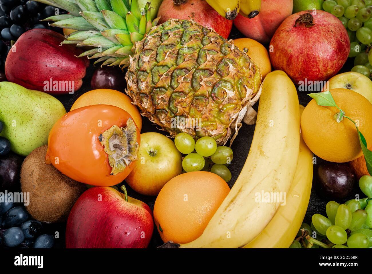 Assortment various tropical fruits hi-res stock photography and images ...