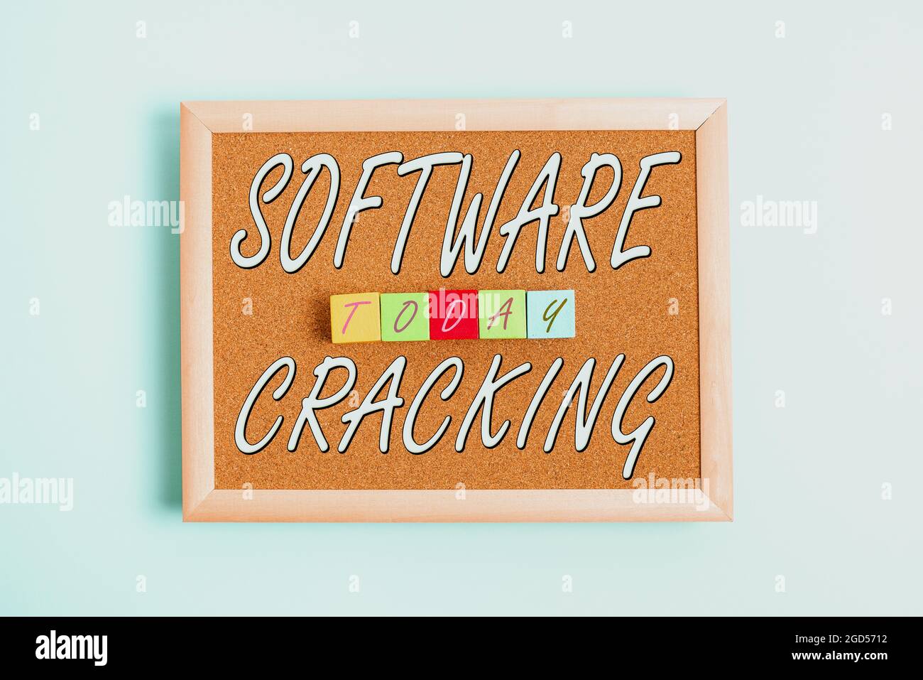 Sign displaying Software Cracking. Business concept modification of ...