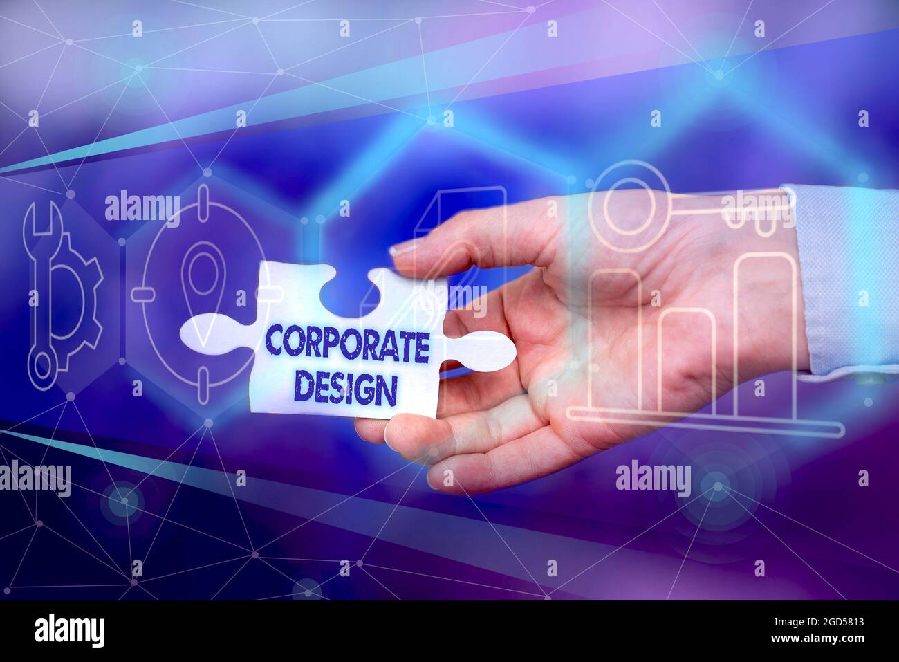 Hand writing sign Corporate Design. Conceptual photo official graphical ...
