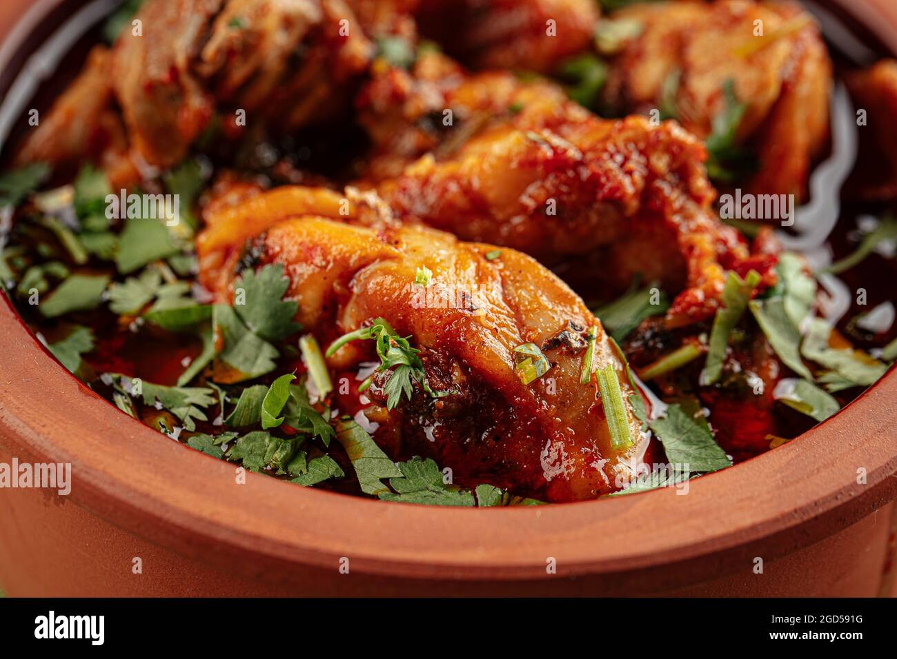 Georgian dish chakhokhbili stewed chicken Stock Photo - Alamy
