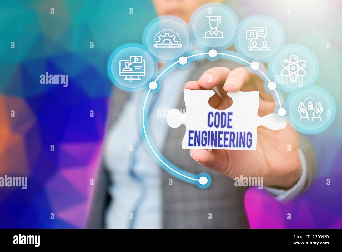 Conceptual display Code Engineering. Business showcase application of ...