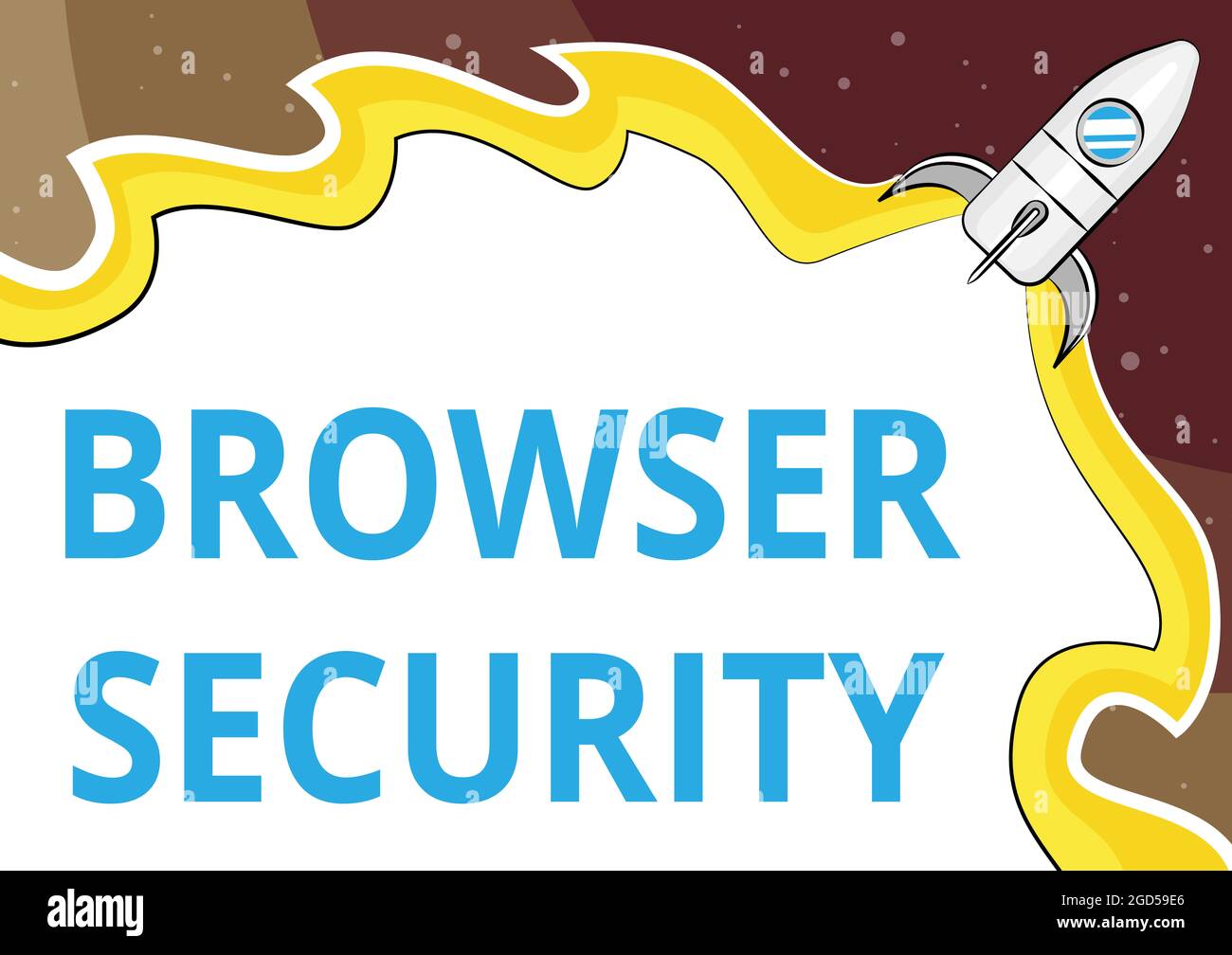 Text caption presenting Browser Security. Concept meaning security to ...