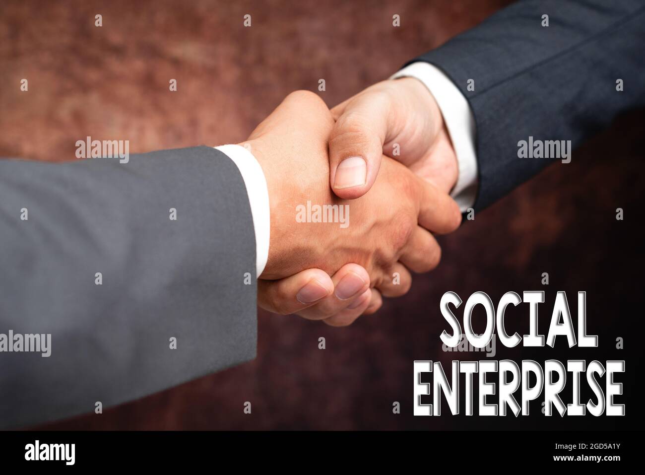 Text sign showing Social Enterprise. Concept meaning commercial ...