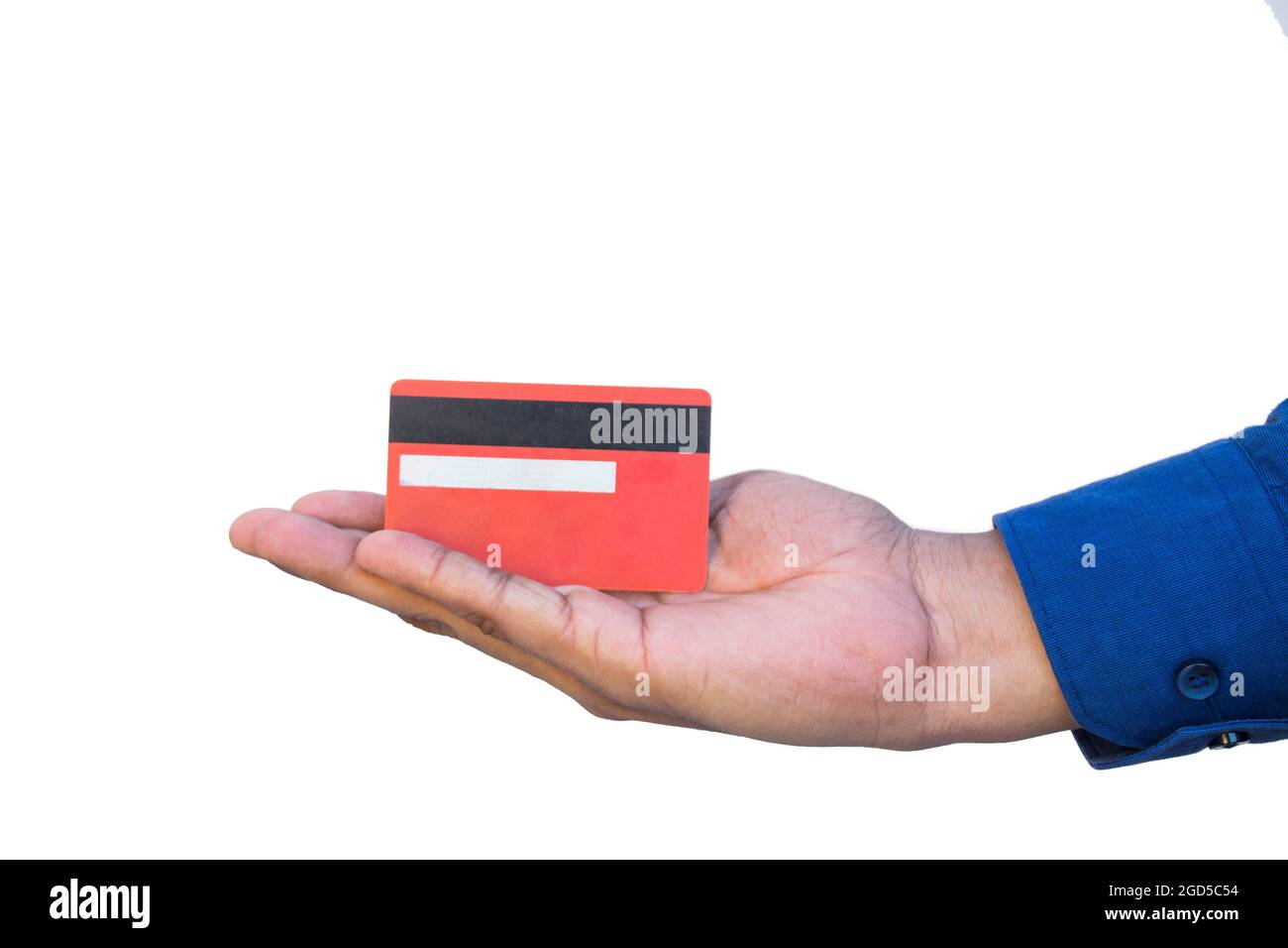 A human hand holding a credit card Stock Photo - Alamy