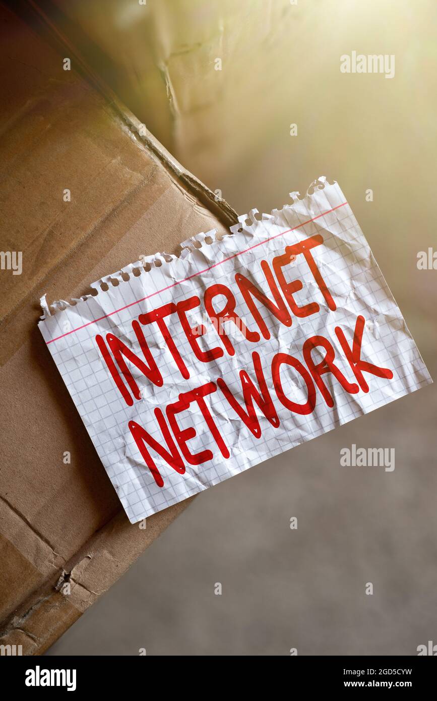 Conceptual display Internet Network. Business showcase connects ...