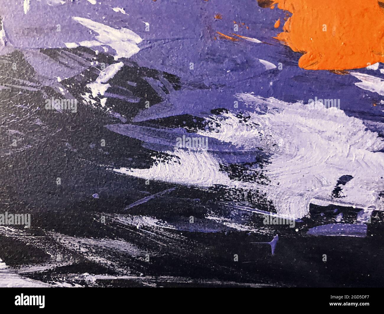 Abstract art background black and dark violet colors. Watercolor ...