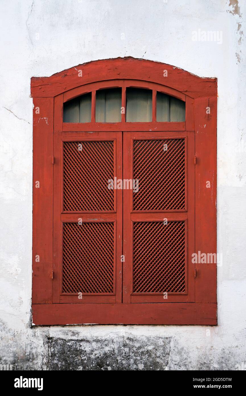 Colonial window in historical city of Diamantina, Brazil Stock Photo ...