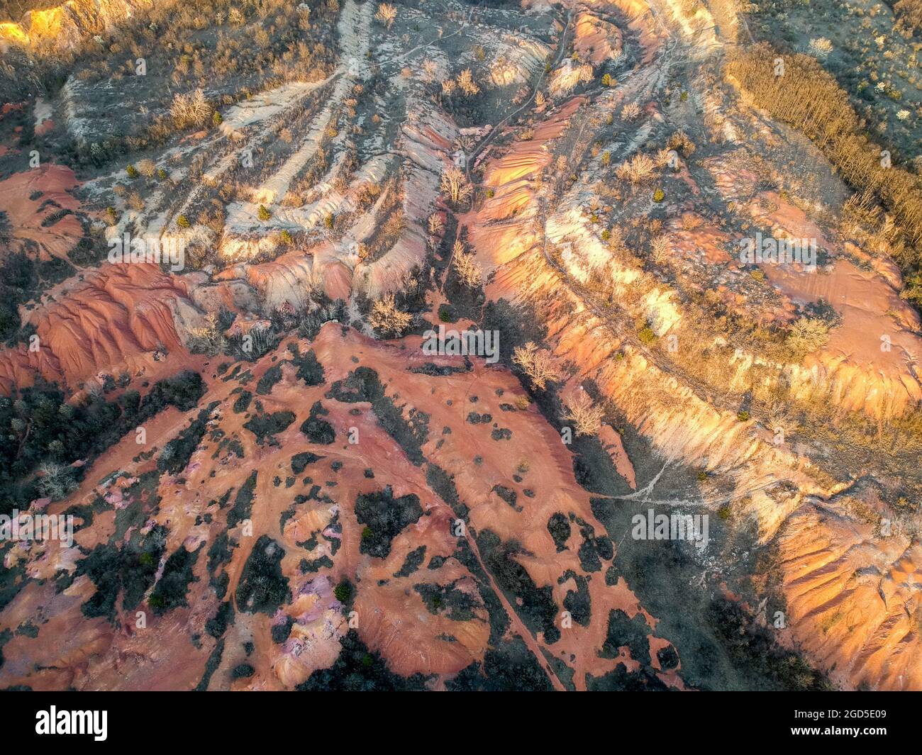 Bauxite mine, raw weathered bauxite sedimentary rock on surface Stock ...