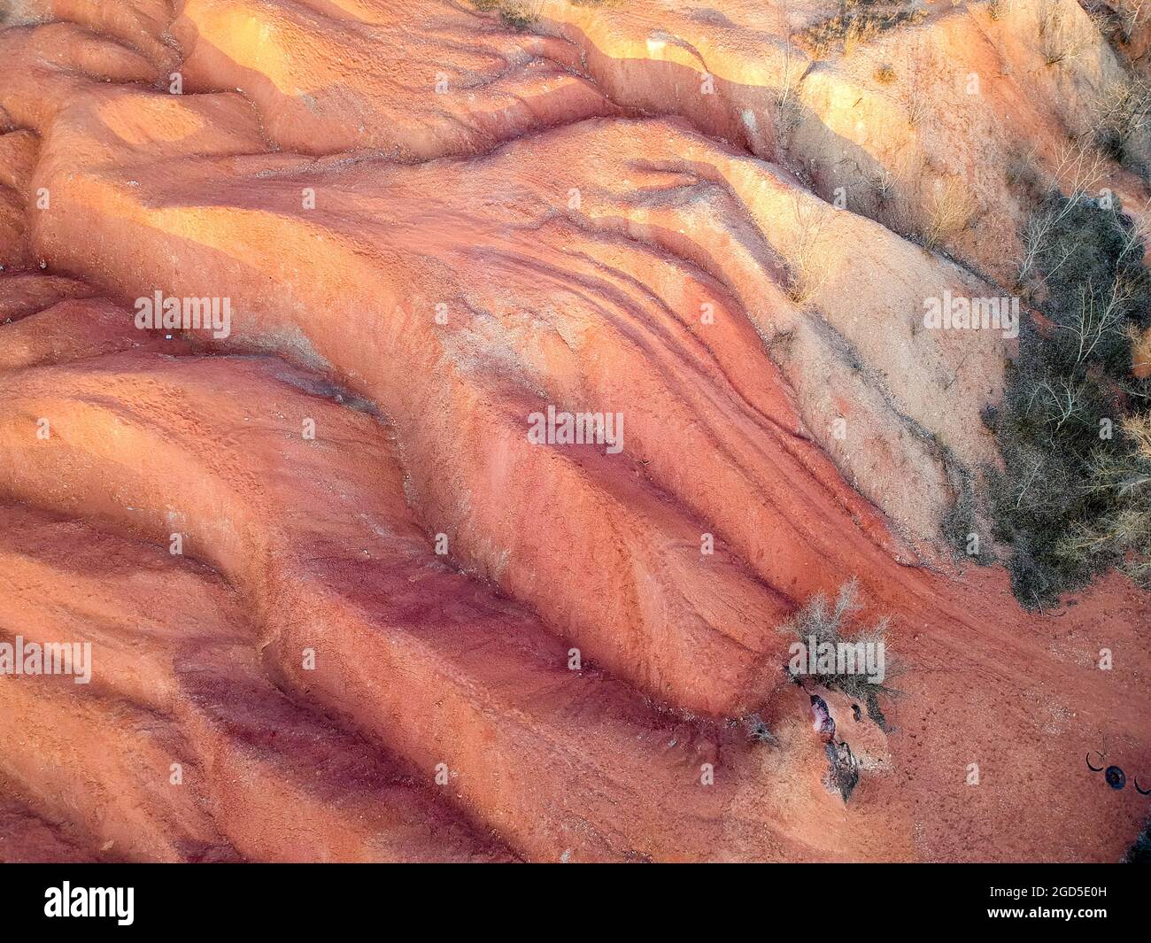 Bauxite mine, raw weathered bauxite sedimentary rock on surface Stock ...