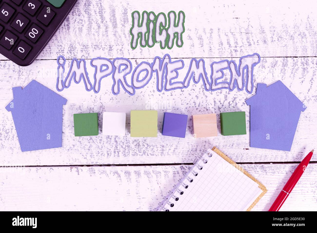 Conceptual display High Improvement. Word for addition or change that ...