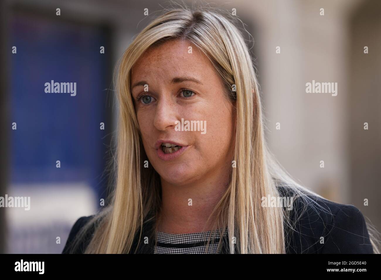 Senior Crown Prosecutor Louise Attrill speaking outside the Old Bailey ...