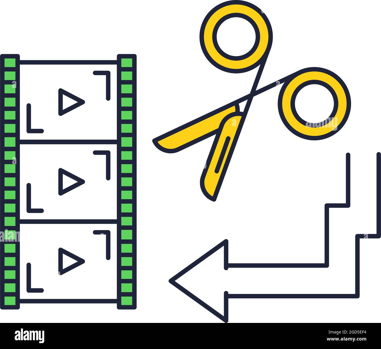Film cutter Stock Vector Images - Alamy