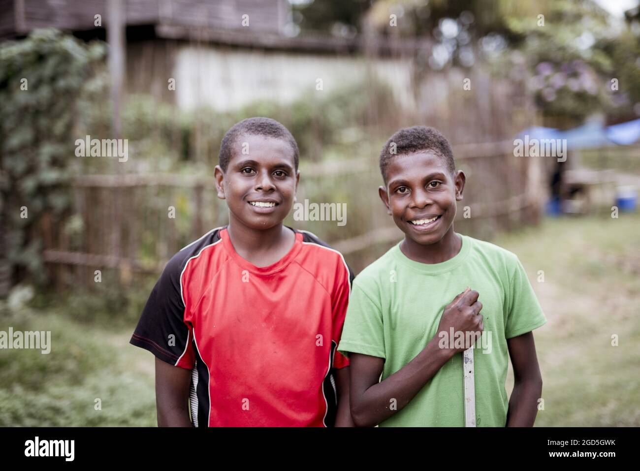 Papua new guinea boy happy hi-res stock photography and images - Alamy