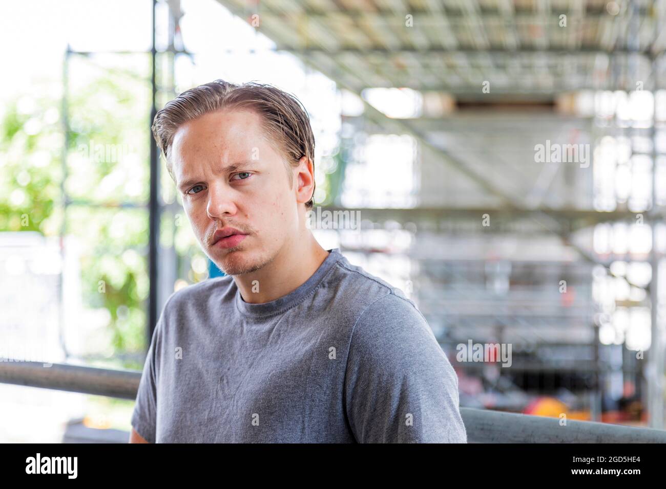 Swedish actor Valter Skarsgård photographed in Stockholm, Sweden, on ...