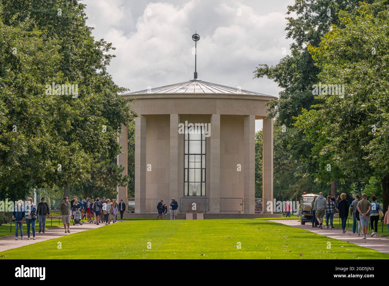 Colleville-Sur-Mer, France - 08 03 2021: Normandy American Cemetery and ...