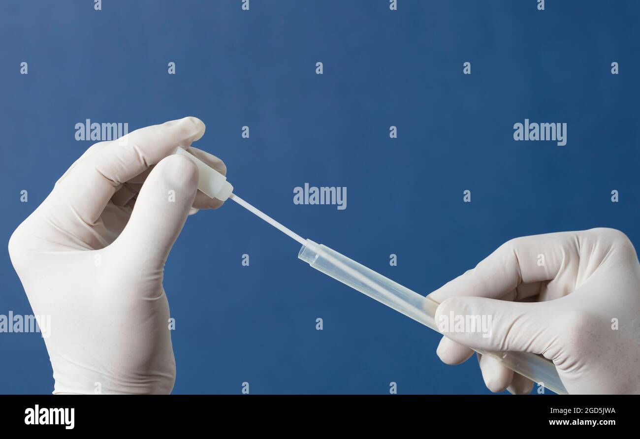Mouth swab genetic test hi-res stock photography and images - Alamy