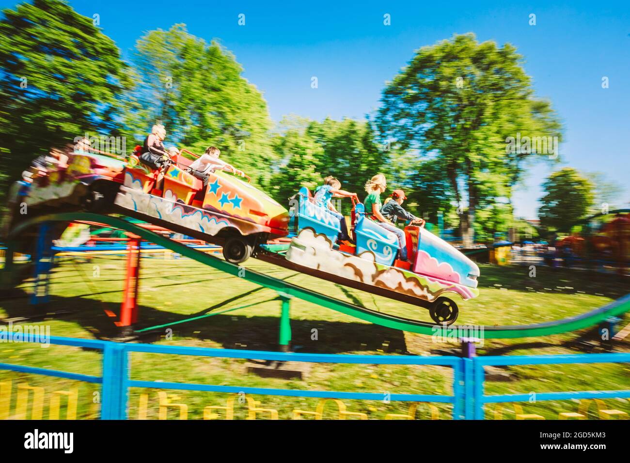 Rollercoaster ride motion hi-res stock photography and images - Alamy