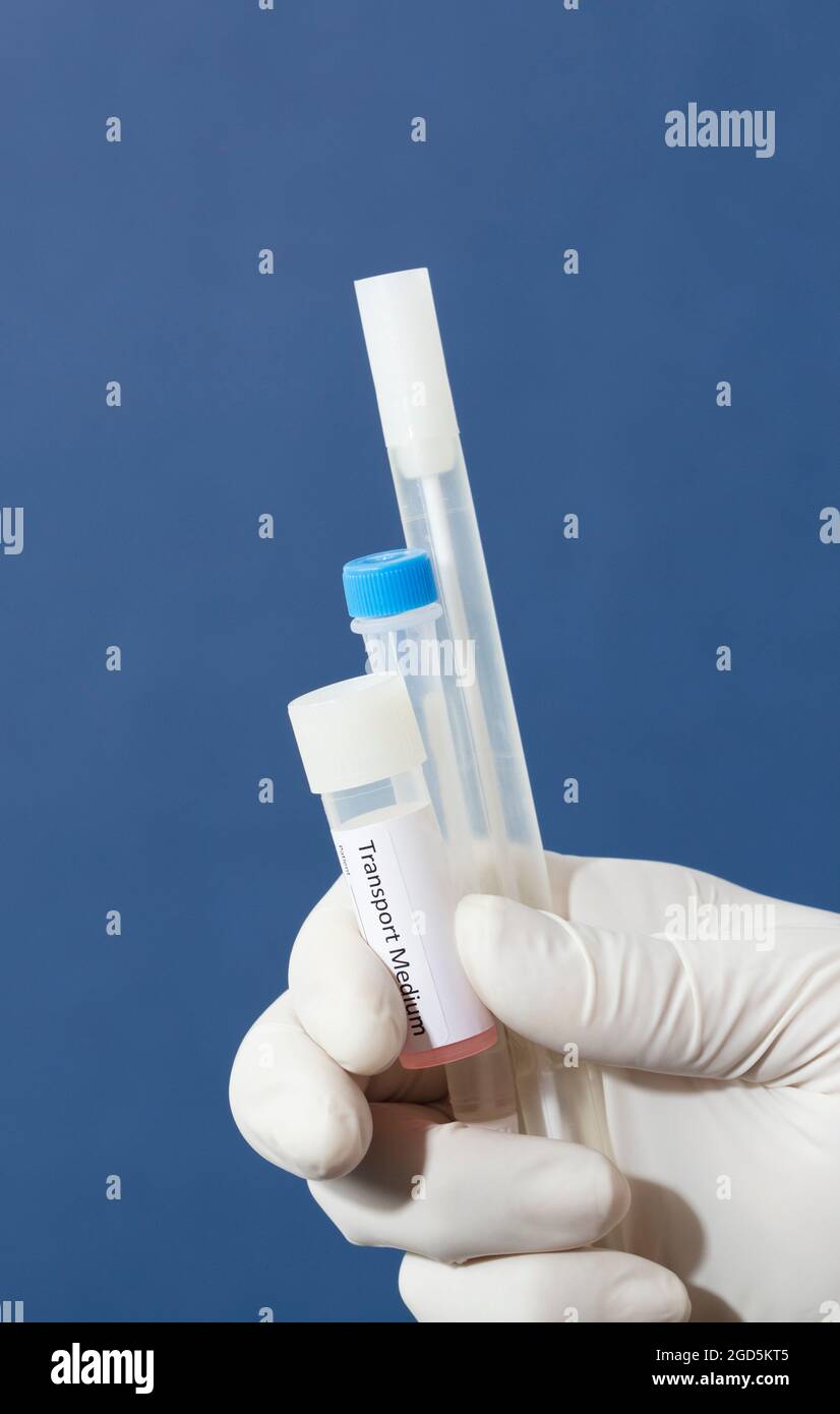 pcr analysis kit with buccal swab, nasal swab and transport medium in ...