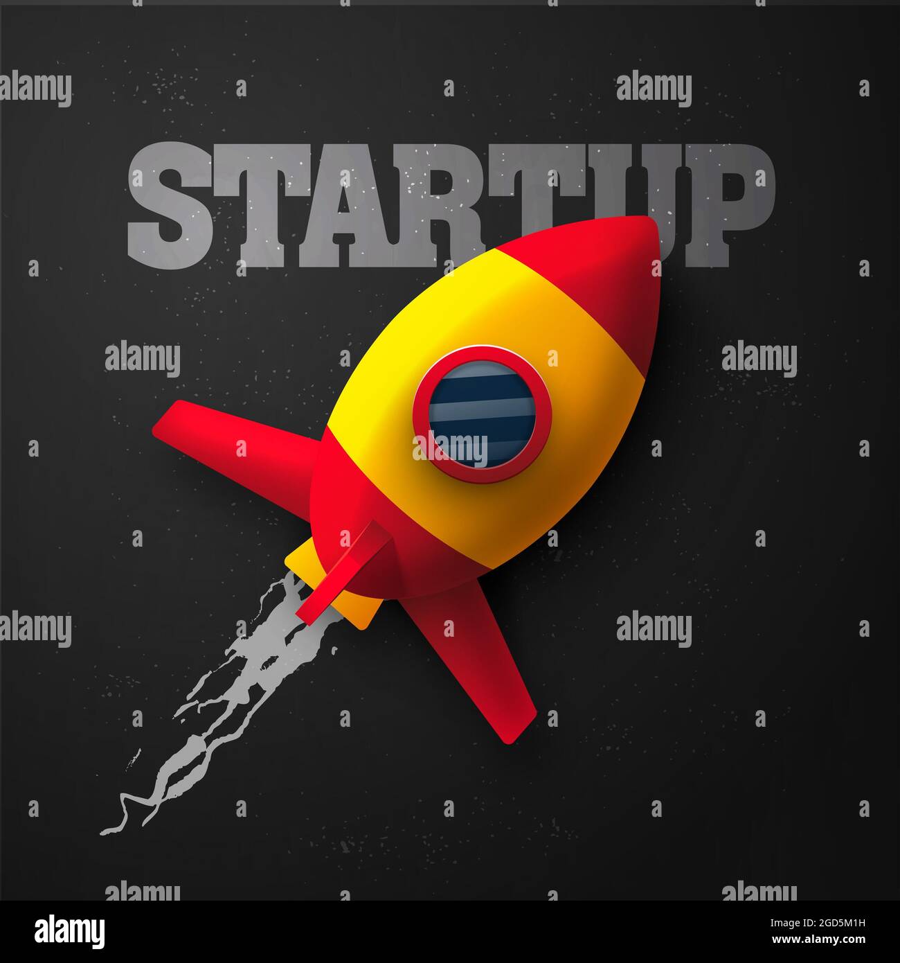 Creative flying Rocket for New Business Project Start Up Stock Photo ...