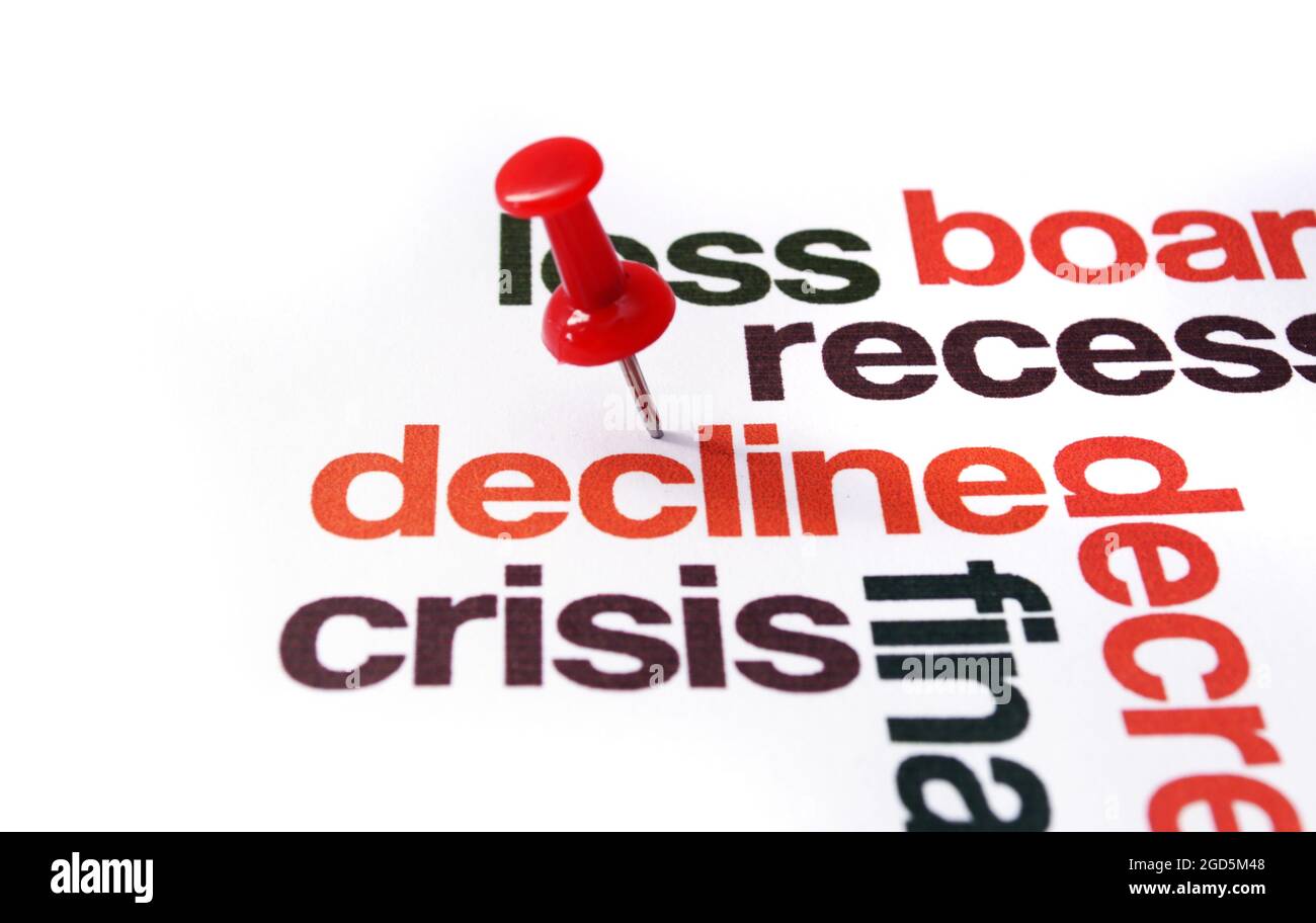 Decline crisis concept Stock Photo - Alamy