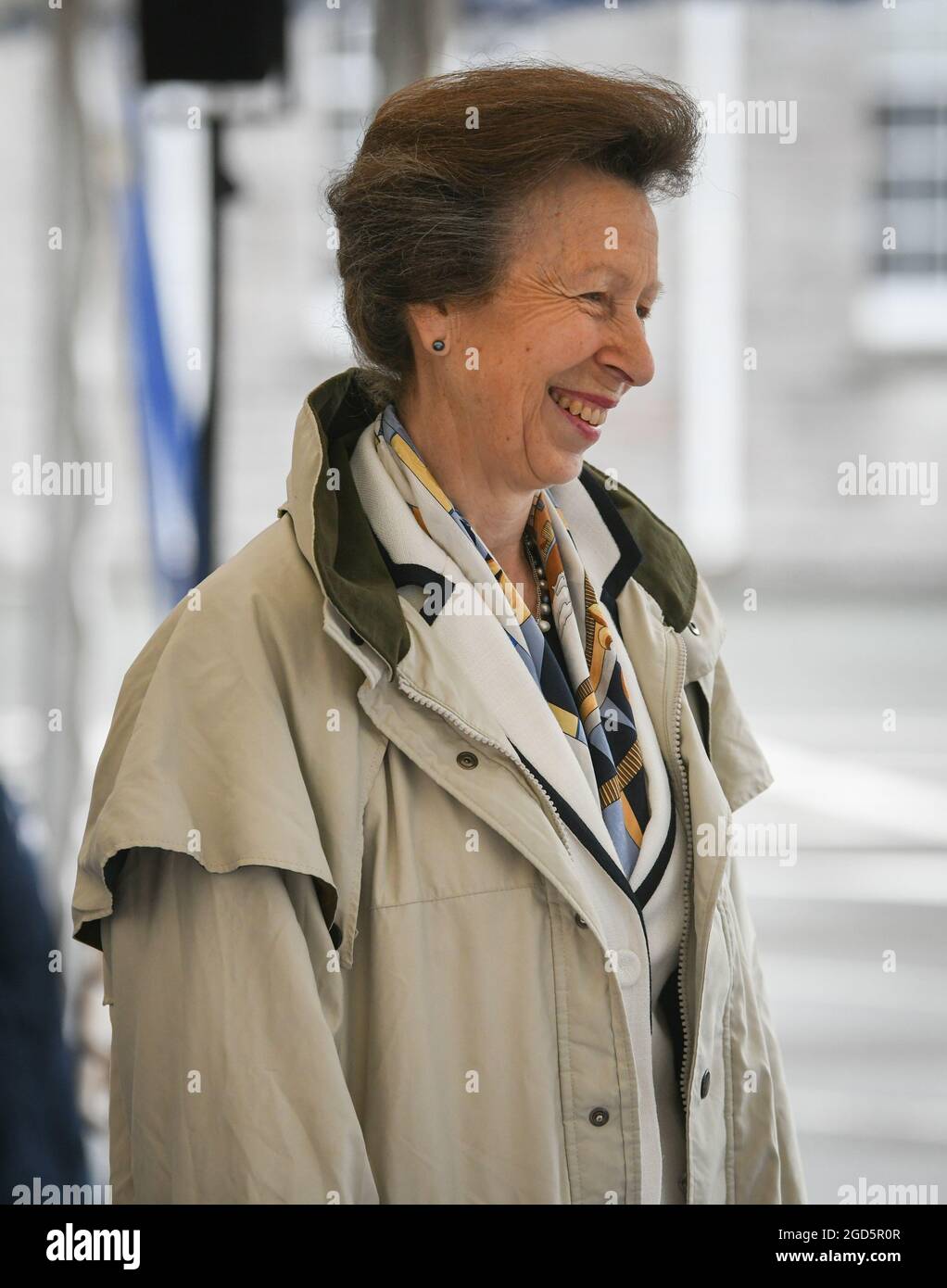 HRH Princess Anne pictured during a visit to Plymouth July 2021 Picture ...