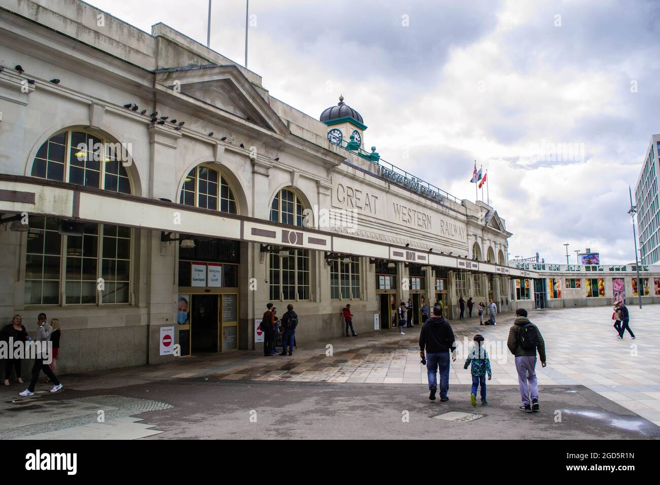 CARDIFF, WALES - 7 August 2021: Cardiff Central railway station Stock ...
