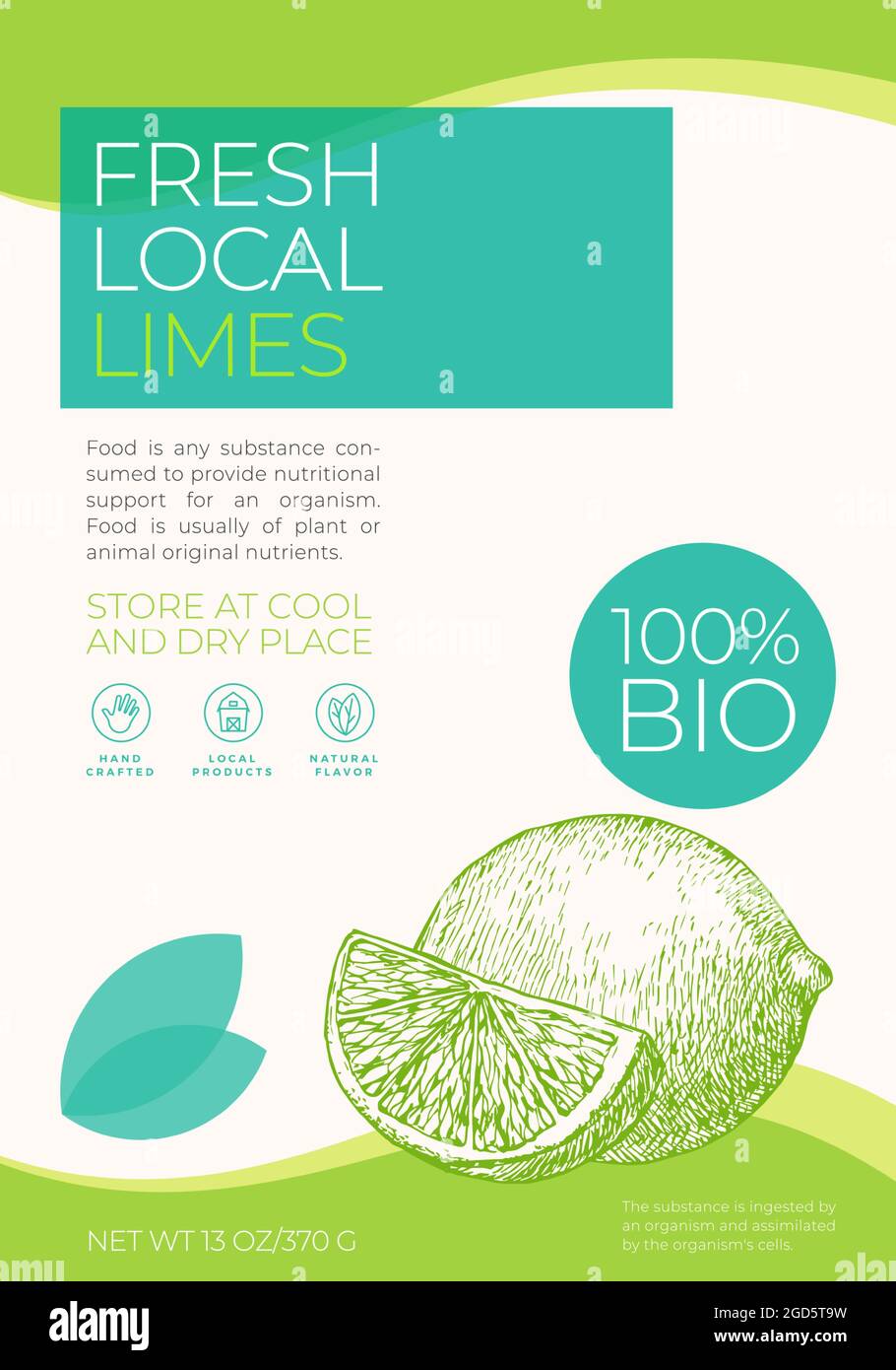 Fresh Local Fruits Label Template. Abstract Vector Packaging Design ...