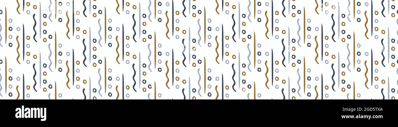 Masculine geometric seamless border pattern. Classic retro geo shape ...