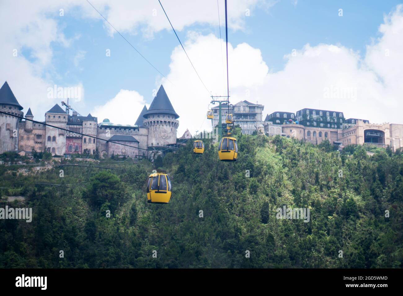 Bana Hills, Danang Vietnam - 22 May 2018: Statue of Jesus Christ inside ...