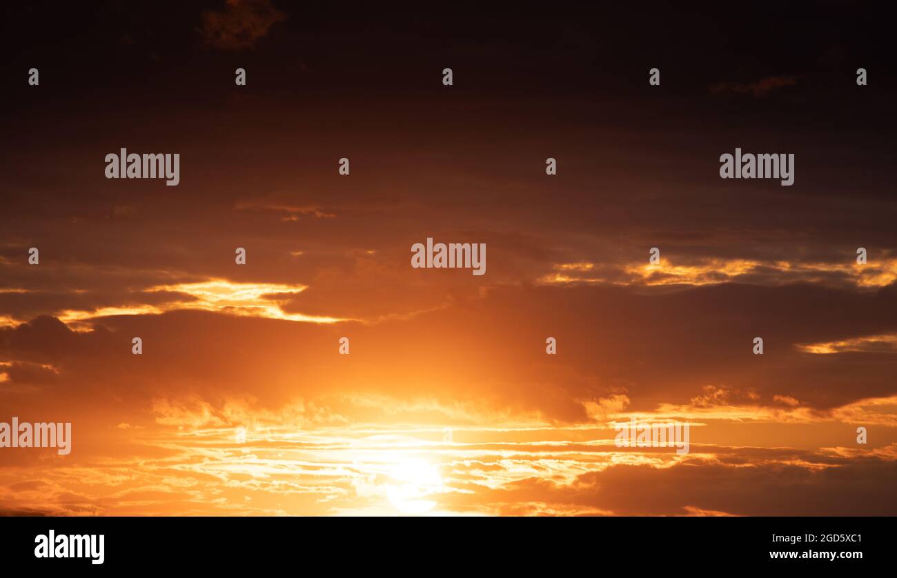 High resolution Sunset Sky background for Sky replacement Stock Photo ...
