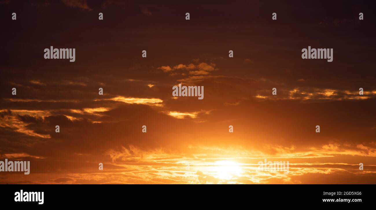 High resolution Sunset Sky background for Sky replacement Stock Photo ...
