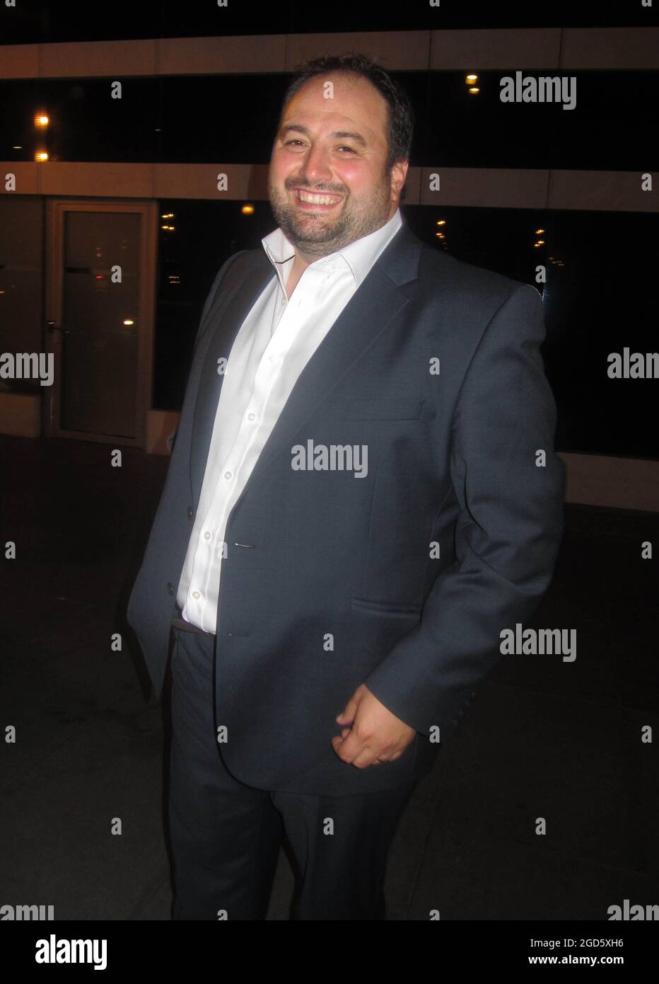 London. UK. Wynne Evans (Gio Compario in the Go Compare adverts) at the ...