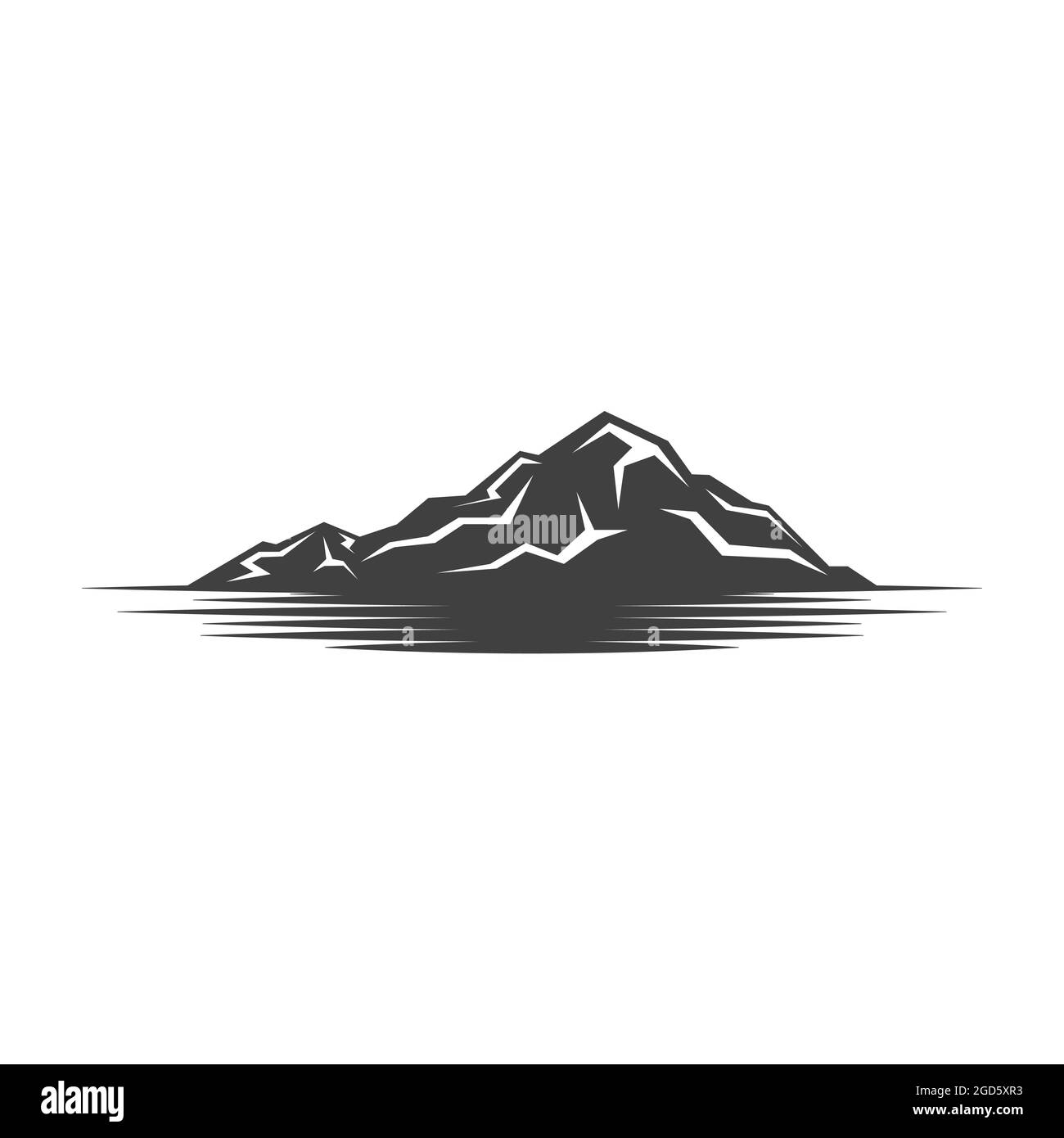 Mountain icon Logo Template Vector illustration design Stock Vector ...