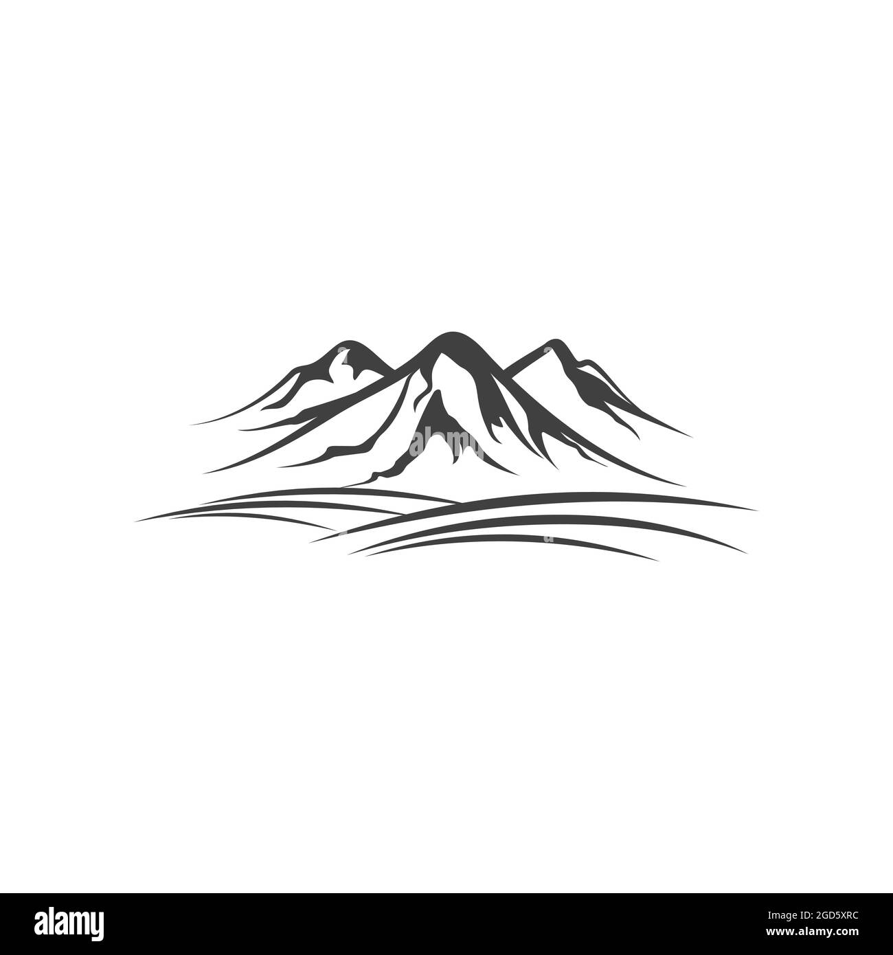 Mountain icon Logo Template Vector illustration design Stock Vector ...