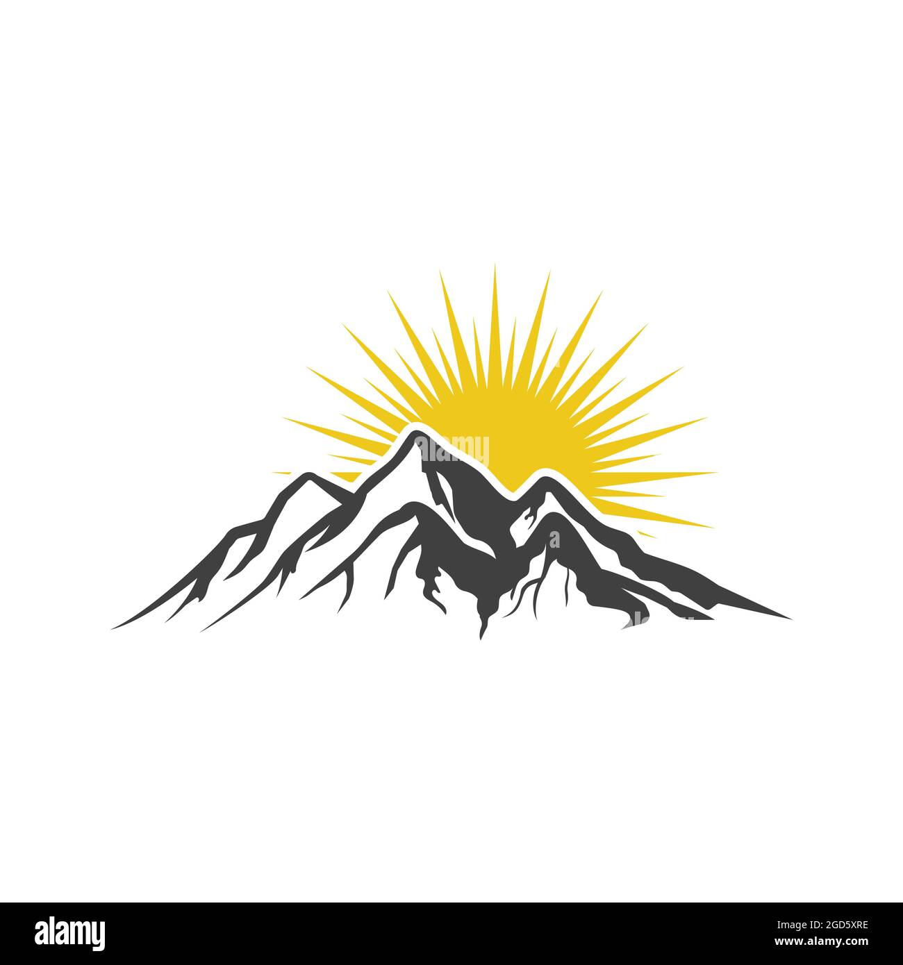 Mountain icon Logo Template Vector illustration design Stock Vector ...