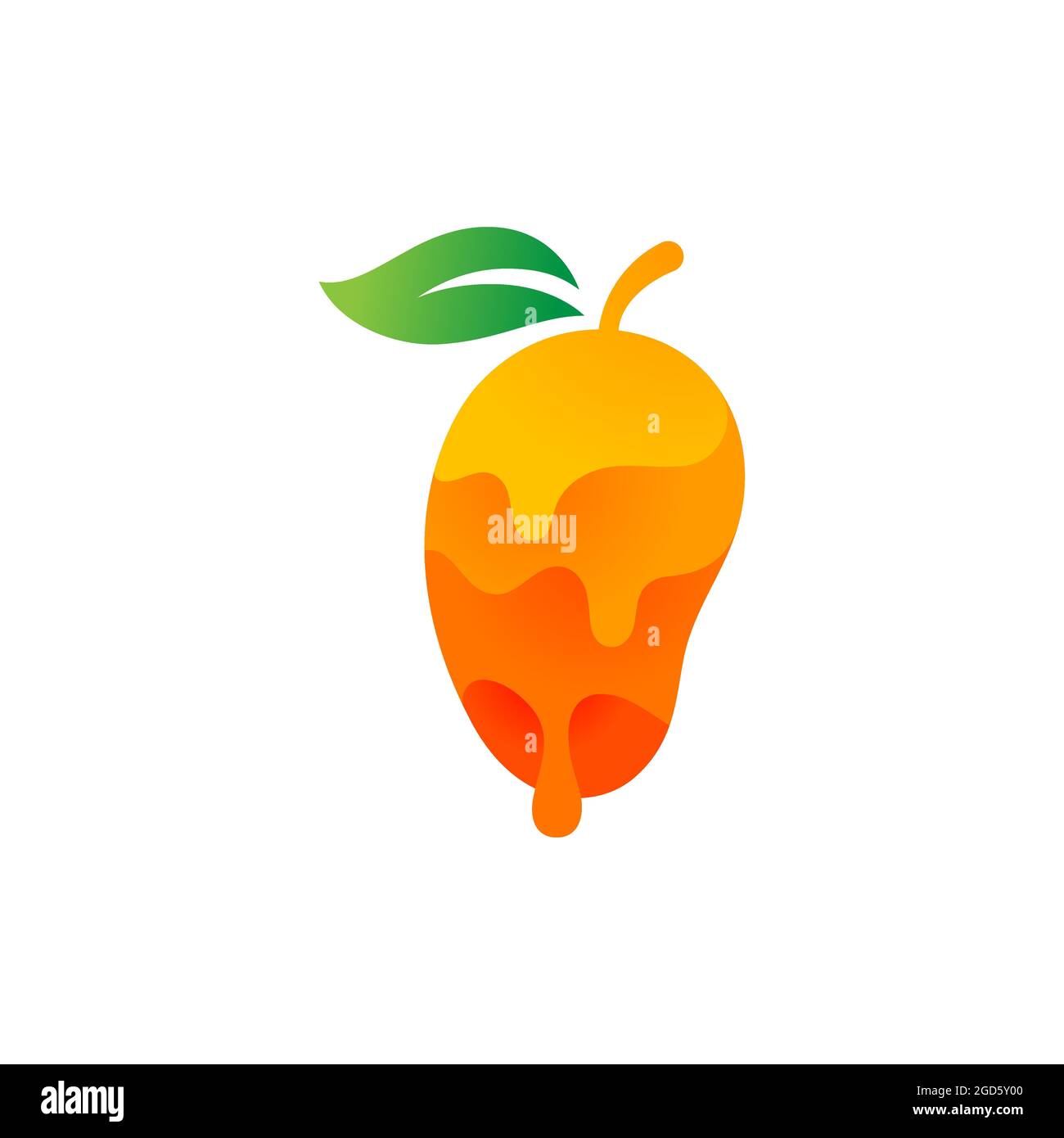 Splash mango juice icon Stock Vector Images - Alamy